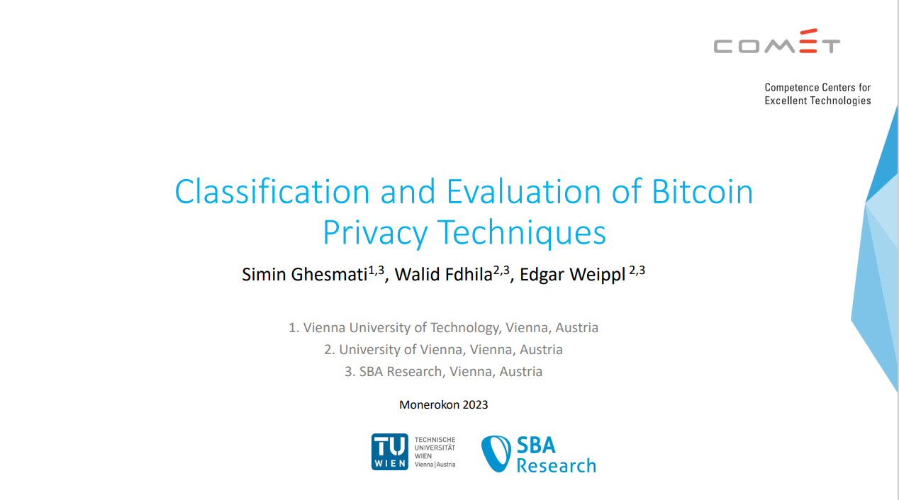 Simin Ghesmati @Monerokon 2023 – SBA Research